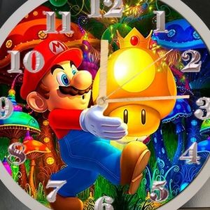 led wall clock | Wall Decor | Super Mario World Clock | Poshmark